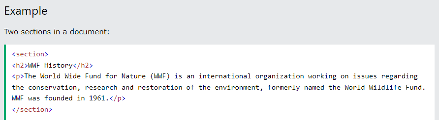 HTML5 Semantic Elements